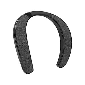 Gugxiom Neckband Bluetooth Speaker, Neck Speaker, Portable Portable Speaker, Built in 3W x 2 Speaker System, with Noise Canceling Mic, BT5.3, for Home Sports Im