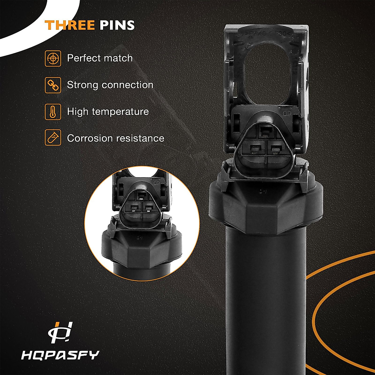 HQPASFY Ignition Coil Pack Set of 6 Compatible with BMW 325i 335i 525i 550i 650i M3 M5 X5 X6 & More Replaces# 0221504470, 12137562744, 221504470, 12137594937, 12138657273