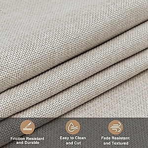 80x60 Inchess Natural Thickened Fabric Premium Linen Liner Multi-Purpose Linen Fiber Material for Gardening Wedding Table Runners Home Party Decorations Christmas (Beige)