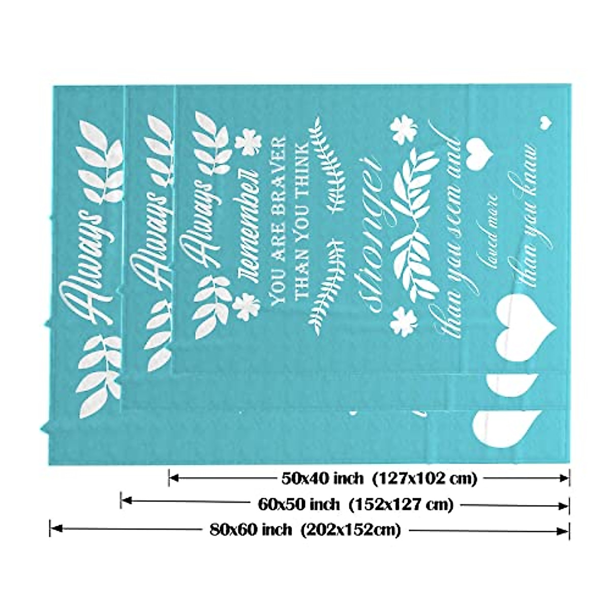 Inspirational Throw Blanket,Get Well Gifts for Women&Men,Cancer Sympathy Healing Blankets,Soft Fleece Blankets with Positive Energy Motivational Healing Thoughts,Friend Blanket Gifts,50x40inch