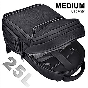MZIPLINE Travel Backpack Bag - Smell Proof - Anti-Theft Business Laptop Backpack with Lock,Large Daypack Travel bags for College Men & Women (Black)