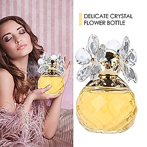 ANGGREK Perfumes For Women Clearance, Perfume For Women 60Ml Women Lady Longlasting Perfume Flower Wood Fragrance Perfume Yellowblack Perfume For Women(Gold)