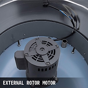 VEVOR 2400 CFM Roof Fan Up-blast Restaurant Exhaust Fan High Speed Direct Drive Up-blast Exhaust Fan 250W