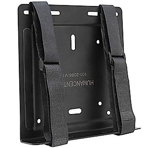 HumanCentric Universal Wall and VESA Mount, Adjustable Strap Mount for Small Computers, UPS Units, Cable Boxes, Modems and Other Electronic Devices, Mounts on The Wall or Back of a Computer Monitor