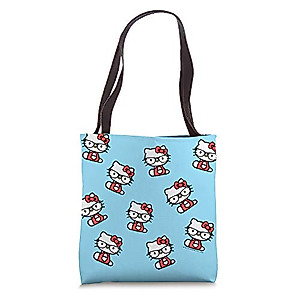 Hello Kitty Glasses Toss Print Tote Bag