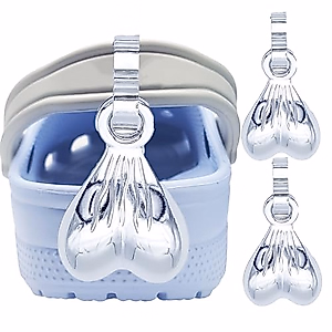 YIPUKIYI Shoe Nuts Shoe charms 2 Pack Shoe Balls, Noticeable Shoe Accessories, Decorative Shoe Charms for Shoe Buckles (SILVER)