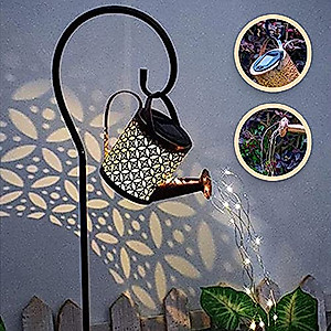 Solar Watering Can Light,Bunch Lights Waterproof Waterfall String Lights, Outdoor Garden Fairy Light Decor for Home Yard Patio