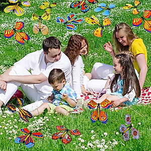 AhlsenL 25 PCS Flying Butterfly Toy, Flying Butterfly Wind up Butterfly Toy Butterfly Card Rubber Band Powered Toy for Wedding Birthday Party Book and Greeting Cards(Upgrade 25 Styles)