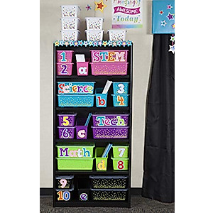 Confetti Small Plastic Storage Bin - 6 Pack