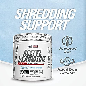 EHPlabs Acetyl L-Carnitine - Supports Natural Energy Production, Aids Metabolism, Assists in Healthy Brain Function, Supports Heart Health, Non-GMO, Vegan, Gluten Free - 100 Serves