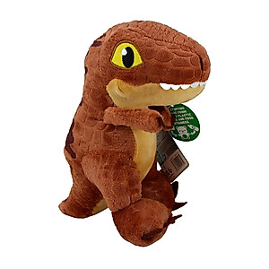 Jurassic World Dominion 20cm 8 Inch Super Soft Gift-Quality Plush - Velociraptor, T-Rex