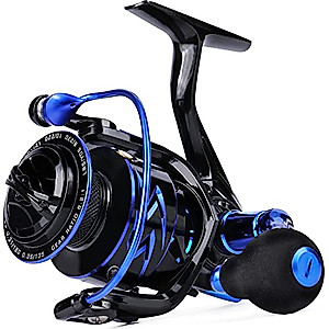 Sougayilang Spinning Reels Ultra-Weight, 6.2: 1 High Speed ​​Gear Ratio, Metal Frame and Rotor, 12 + 1 Shielded BB, Smooth Powerful Freshwater and Saltwater Spinning Fishing Reel(SD-3000-Blue)
