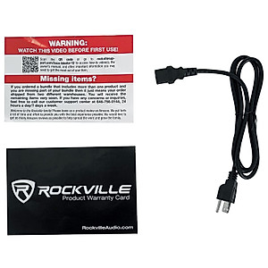 Rockville BASS Blaster 12 12" 800w Powered Home Audio Subwoofer Theater Sub, Black