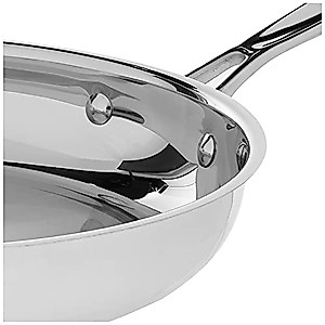 Cuisinart 10-Inch Open Skillet, Chef's Classic Stainless Steel Cookware Collection, 722-24