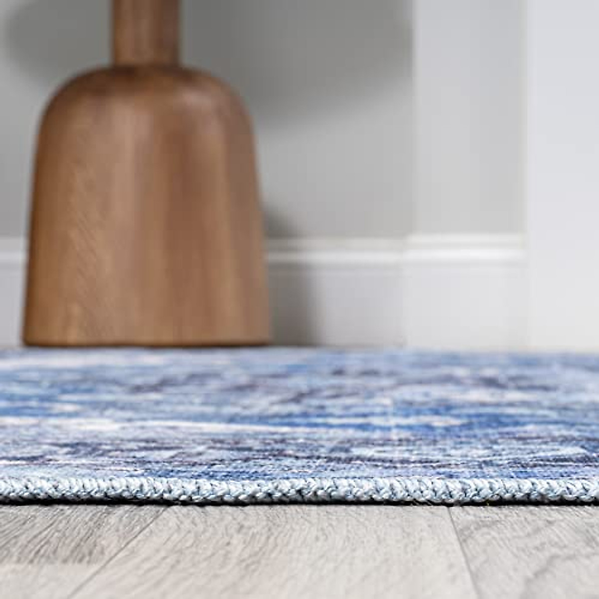 JONATHAN Y WSH109B-3 Maris Ornate Medallion Machine Washable Indoor Bohemian Transitional Area Rug,High Traffic,Kitchen,Living Room,Backyard,Non Shedding,3 X 5,Blue/Navy