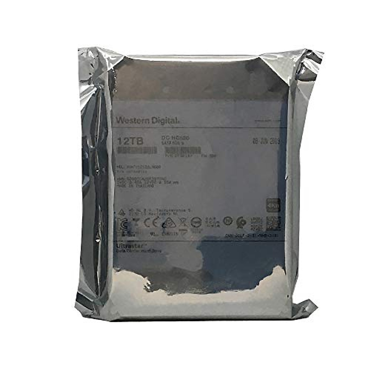 Western Digital Ultrastar DC HC520 HUH721212ALN600 12TB 7200RPM 256MB Cache SATA 6.0Gb/s 3.5" Enterprise Hard Drive (Renewed)