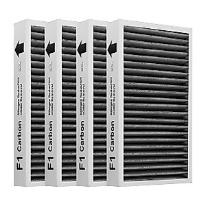 Hichoryer F1 Filter Allergen Reduction+Odor Removal, Replacement Filter Compatible with Filtrete C01 T02 Room Air Purifier FAP-C01-F1 and FAP-T02-F1,4 Pack