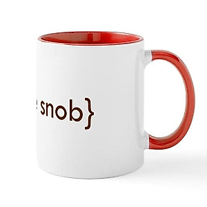 CafePress Coffee Snob Mug Ceramic Coffee Mug, Tea Cup 11 oz