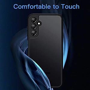 JETech Matte Case for Samsung Galaxy A14 5G 6.6-Inch (Not for A14 4G), Frosted Translucent Back Protective Slim Phone Cover, Anti-Fingerprints (Black)
