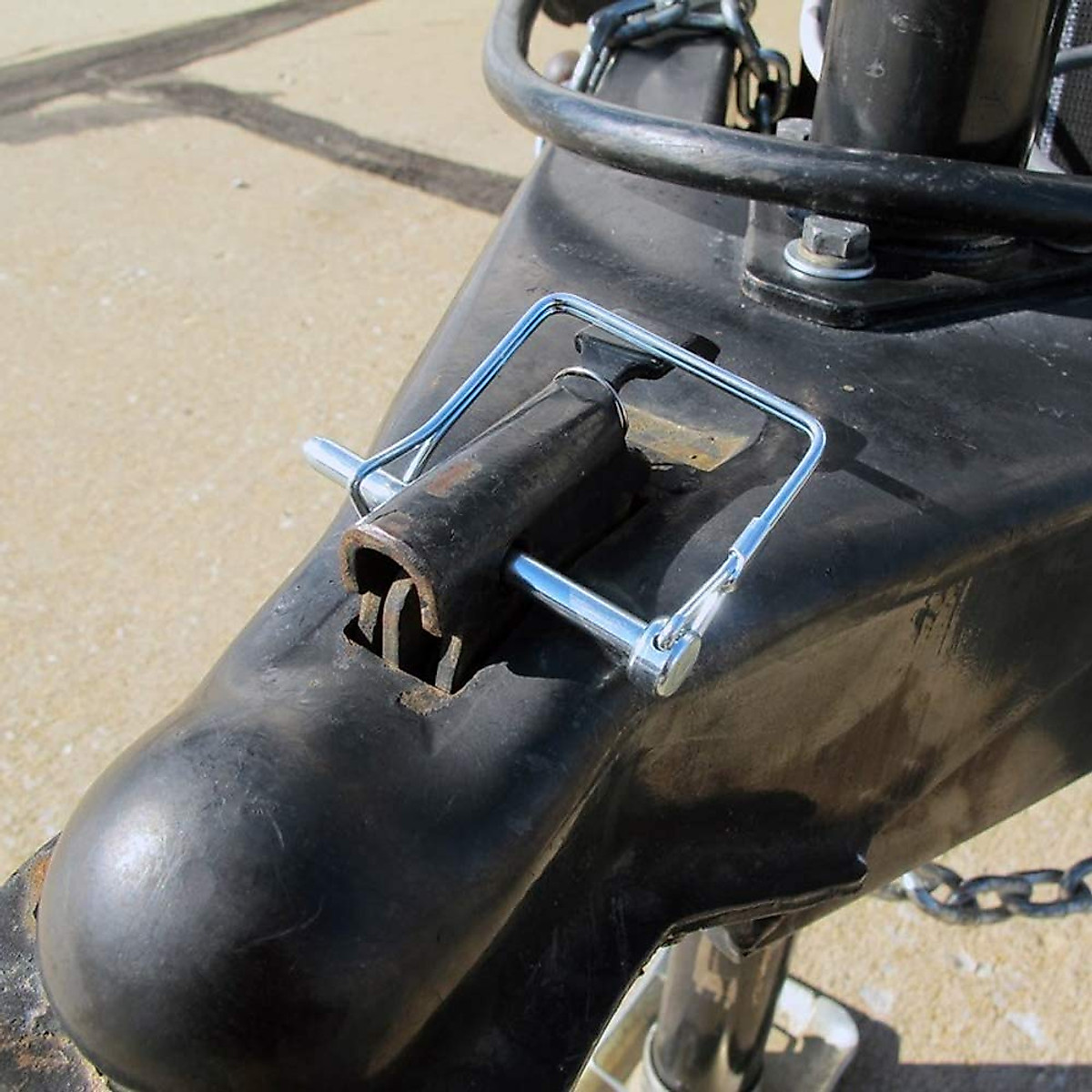 10 Pcs Square Shaft Locking Pin Safety Coupler Pin 1/4 Inch Diameter for Farm Trailers Wagons Lawn Hitches and Garden (Silver) by XBDZR