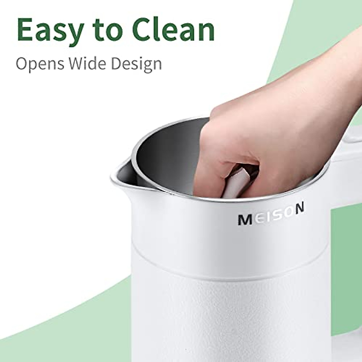 0.6L Small Electric Kettles Stainless Steel, Travel Mini Hot Water Boiler Heater, Double Wall Cool Touch Portable Teapot , Auto Shut-Off &amp; Boil-Dry Protection, 120V/800W, 2 Year Warranty (white)