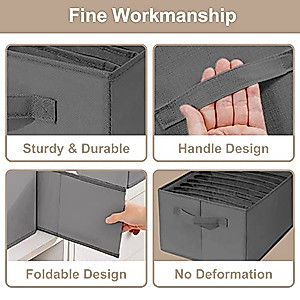 Wanglaism 2 Pcs Wardrobe Clothes Organiser, Foldable Drawer Dividers 7 Grids Wardrobe Storage Organiser for Clothes, T-shirt, Legging, Skirts, Jeans