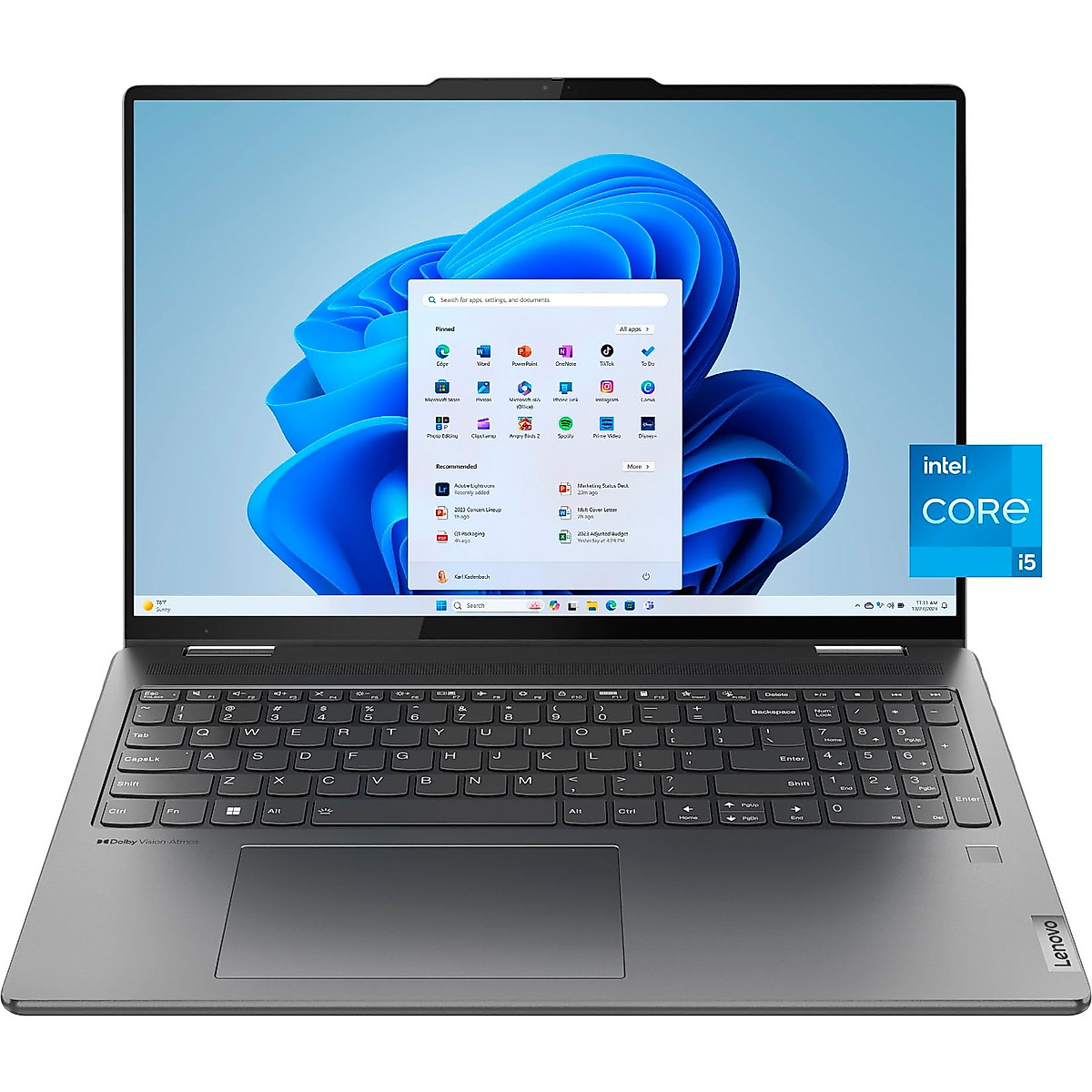 Lenovo IdeaPad Slim 9 9i Pro 14ITL5 14" 4K UHD Touchscreen (Intel 4-Core i7-1195G7, 16GB RAM, 2TB PCIe SSD) Business Laptop, Backlit, Fingerprint, 2 x Thunderbolt 4, IR-Webcam, Windows 11 Pro