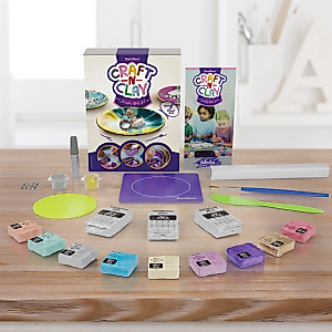 Craft 'n Clay - Jewelry Dish Making Kit for Kids Ages 8-14 Year Old - Best DIY Arts & Crafts Kits Easter Gifts - Creative Toys for Preteen & Teenagers Art Projects - Girl Birthday Gift Ideas