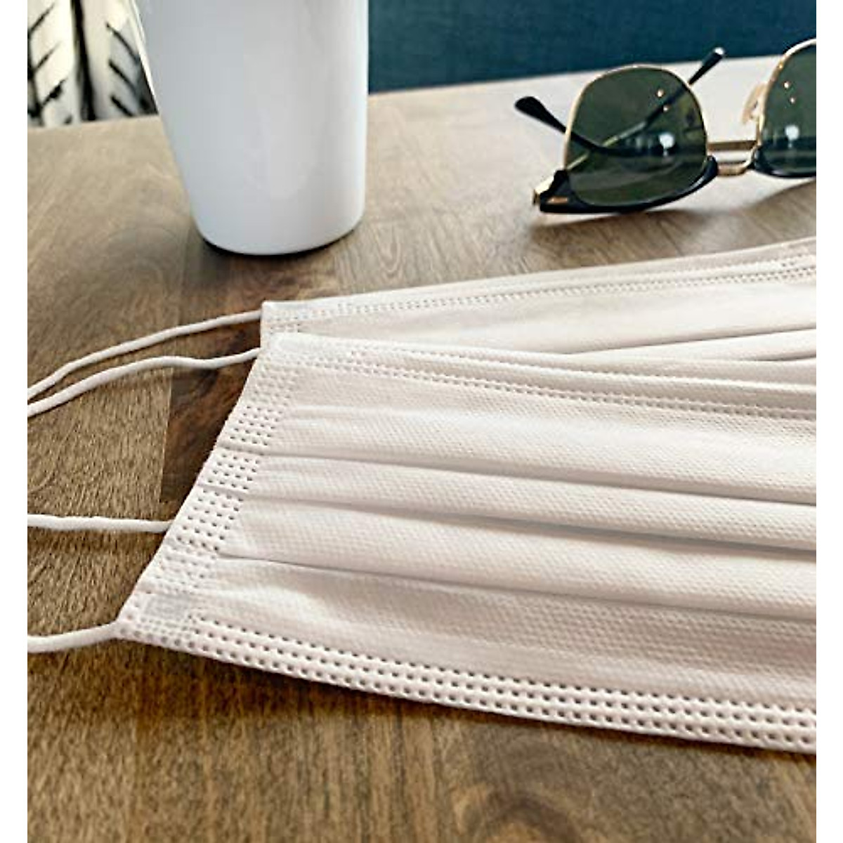 WMS Wisconsin Medical Supplies, 3-Layer Face Masks, MADE IN USA, 1 Pack (50 Masks)