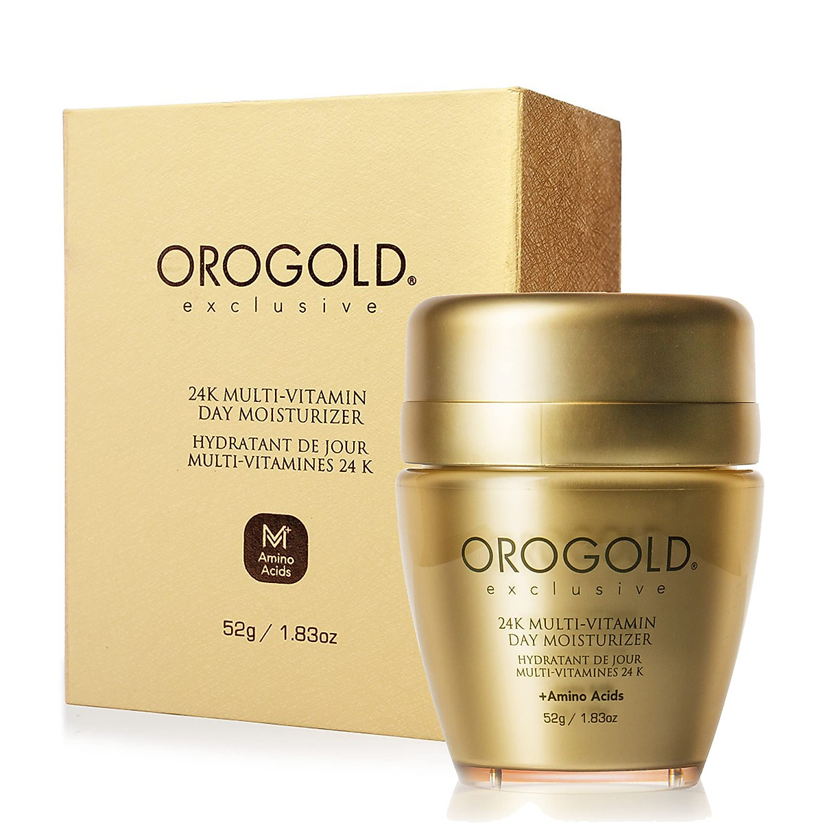 Orogold 24K Multi-Vitamin Day Moisturizer with Amino Acids, Day Cream with Vitamin C, Vitamin A and Vitamin E, 52 G / 1.83 Oz.