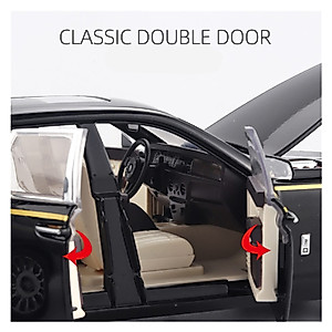 MING ZHEN Toy car Model 1/18 for Rolls Royce Phantom Alloy Luxy Car Model Diecast Toy Collection Sound Light Kids Gift (Color : White)