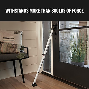 Master Lock Door Security Bar, Home Security Door Stopper, Adjustable from 27-1/2 in. to 42 in., Door Security for Sliding Doors and Front Doors, 265EC