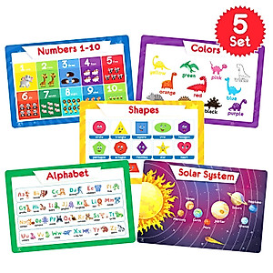 10 Kids Placemats: 2 Packs of 5 Simply Magic Placemats for Kids