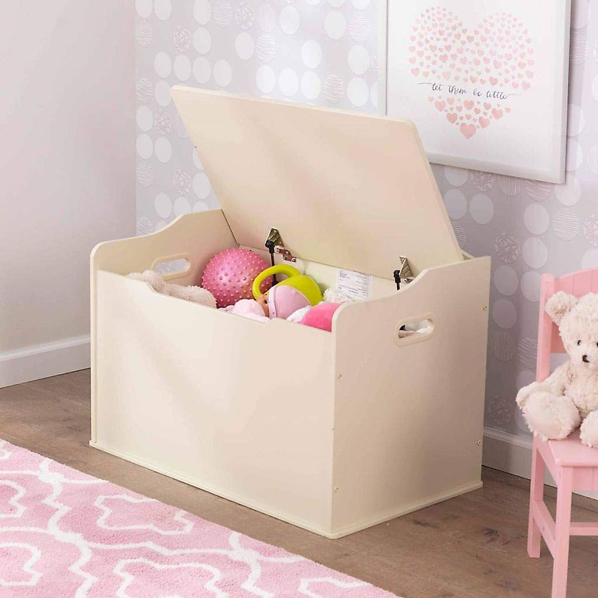 KidKraft Austin Toy Box, Vanilla