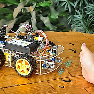 OSOYOO Robot Car Starter Kit for R3 | STEM Remote Controlled Educational Motorized Robotics for Building Programming Learning How to Code | IOT Mechanical DIY Coding for Teens Adults