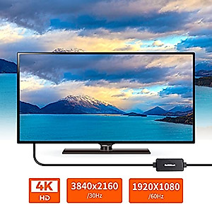 BolAAzuL Active 4K HDMI to Displayport 1.2 Converter Adapter Cable 6FT/1.8M, HDMI Source to DisplayPort Monitor Cable Unidirectional HDMI 1.4 Male to DP 1.2 Male -AHDPC