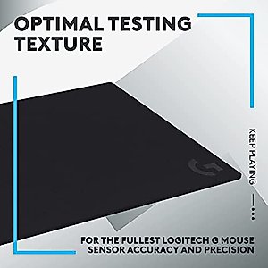 Logitech G740 Large Thick Gaming Mouse Pad, Optimized for Gaming Sensors, Moderate Surface Friction, Non-Slip Mouse Mat, Mac and PC Gaming Accessories, 460 x 600 x 5 mm