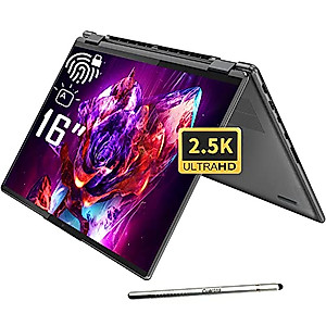 Lenovo 2023 Yoga 7i 16" Touchscreen 2.5K 2560x1600 400nits 2-in-1 Laptop, 12th Evo Platform Intel 12-Core i5-1240P Upto 4.4GHz, 8GB LPDDR5 RAM, 1TB SSD, WiFi 6, Backlit KB, W/Stylus Pen, Win11 Home