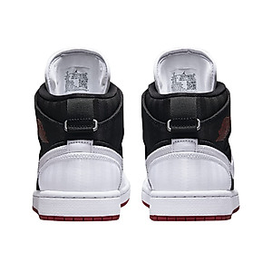 Jordan Women's 1 Mid SE Utility Black/White-Gym Red (DD9338 016) - 8