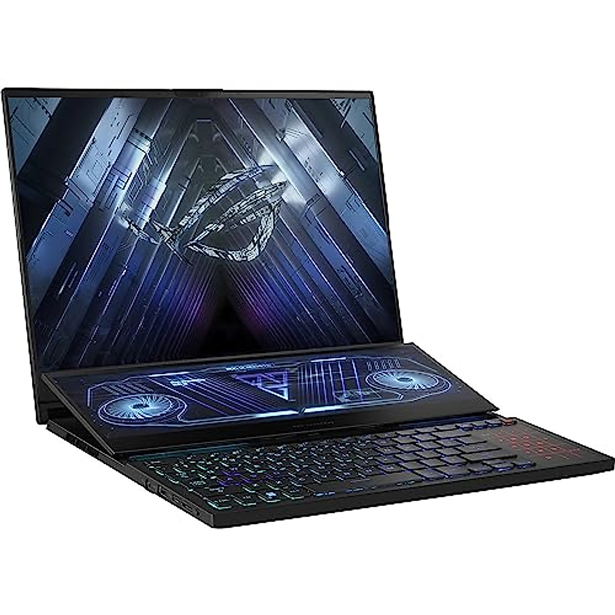 ASUS ROG Zephyrus Duo 16 Gaming & Entertainment Laptop (AMD Ryzen 7 6800H 8-Core, 32GB DDR5 4800MHz RAM, 1TB PCIe SSD, GeForce RTX 3060, 16.0" 165Hz Touch Win 11 Home) with DV4K Dock