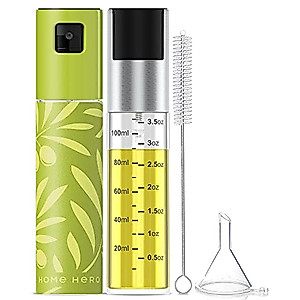 Olive Oil Sprayer for Cooking, 2 pack Olive Oil Spray Bottle, Oil Mister - Oil Sprayer for Air Fryer, Cooking Oil Sprayer - Oil Mister Spray Bottle for Cooking, Olive Oil Sprayer Mister, Oil Spritzer