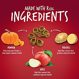 Fruitables Biggies Dog Treats 4 Flavor Variety Pack of 16oz Bags, 4 Bags Total