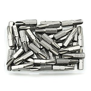 TEMO 50pc PH3 Impact Ready Phillips 1 Inch Screwdriver Insert Bits Hex Shank