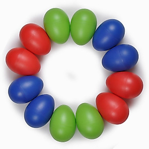 NextEgg Egg Shaker Set - Non Toxic Baby Musical Instruments and Toddler Percussion - Music Shaker Eggs for Infants, Kids and Adults - Hand Shaker Rhythm Instrument for Classroom or Preschool (12-Pack)