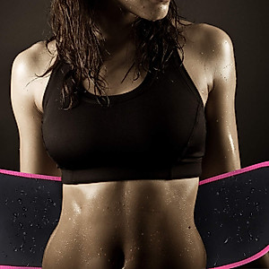 Biange Waist Trainer for Women Men Sweat Belt Waist Trimmer Belly Band Stomach Wraps