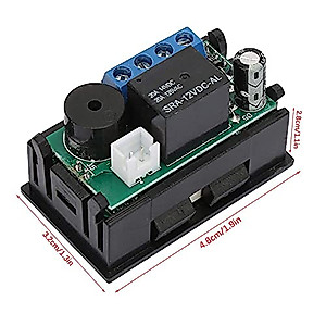 Eujgoov Digital Display Microcomputer Thermostat Temperature Controller Switch Temperature Sensor Microcomputer Thermostat for Air Conditioning System DC12V