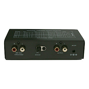 Technolink TC-750 Audiophile RIAA Phono Preamp, 85dB S/N, Black or Silver, Your Choice (Black w/ 1000mA Adaptor Upgrade)