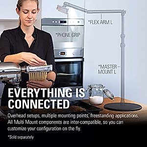 Elgato Heavy Base, Freestanding Premium Weighted Base for easy Mounting, Moving and Adjusting of Lights, Cameras, and Microphones, for Streaming, Videoconferencing, and Studios, requires Multi Mount