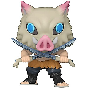 POP Demon Slayer - Inosuke Hashibira Funko Vinyl Figure (Bundled with Compatible Box Protector Case), Multicolor, 3.75 inches