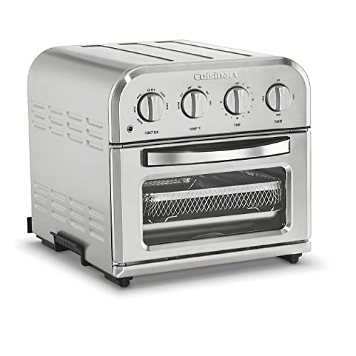 Cuisinart TOA-28 Compact Convection Toaster Oven Airfryer, 12.5" x 15.5" x 11.5", Stainless Steel